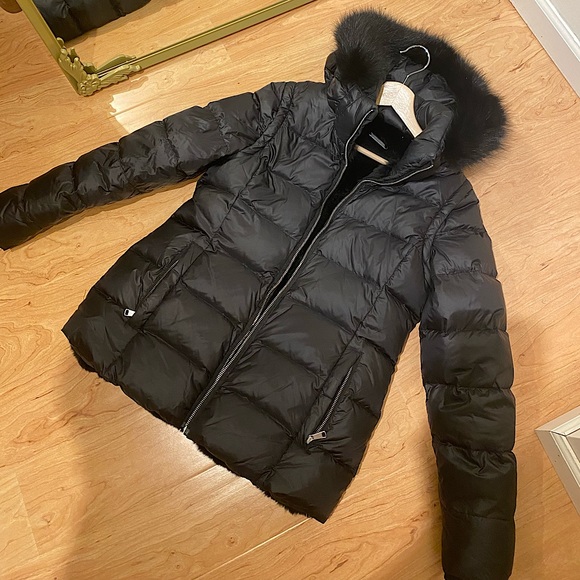 Andrew Marc | Jackets & Coats | Andrew Marc Rabbit Fur Lined Down Coat ...